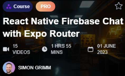 React Native Firebase Chat With Expo Router By Simon Grimm