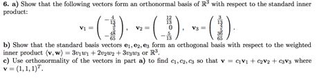 show that the following vectors form an orthonormal