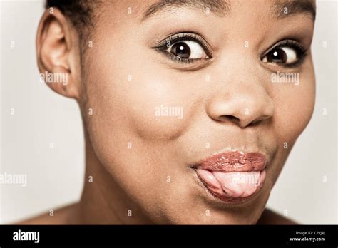 Black Tongue Sticking Out