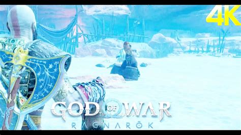 Thrud Takes Up Mjolnir God Of War Ragnarok 4k Godofwarragnarok Post Credits Secret Ending