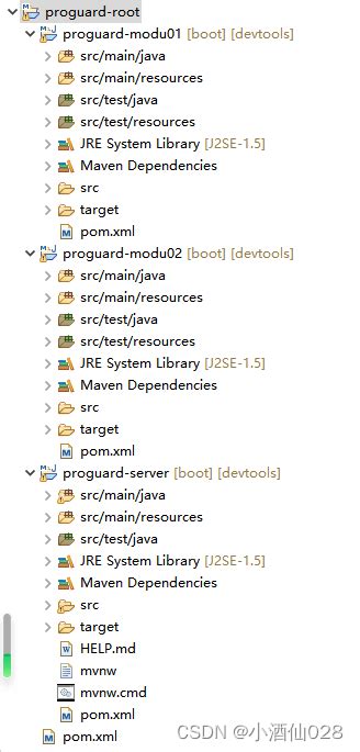 springboot proguard maven多模块实现代码混淆 springboot java11 proguard csdn博客
