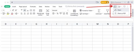 how to share excel file with others wps office academy