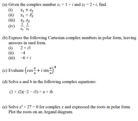 solved a given the complex number z1 1 i and z2 2−i find