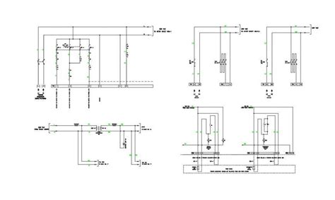 Drawings Details Of Electrical Diagram 2d View Dwg File Cadbull
