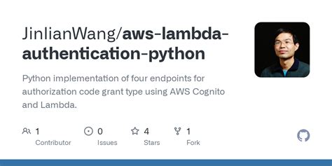 GitHub JinlianWang Aws Lambda Authentication Python Python