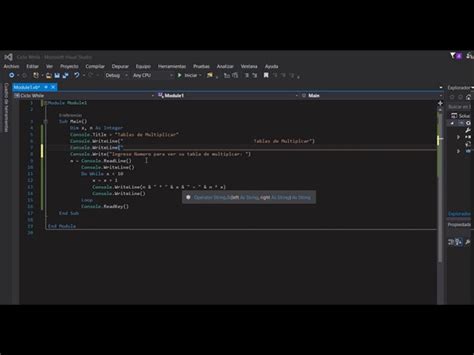 Tabla de Multiplicar en Visual Basic Cómo crearla con un ciclo