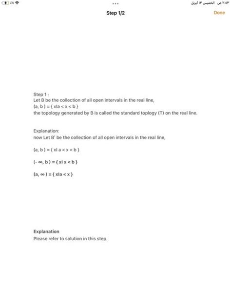 solved step 1 let b be the collection of all open intervals