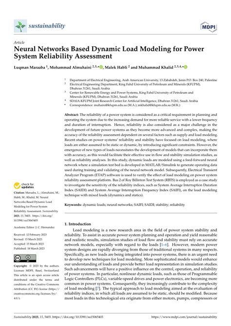 pdf neural networks based dynamic load modeling for power system reliability assessment