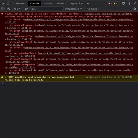 Failed To Execute InsertBefore On Node The Node Before Which The