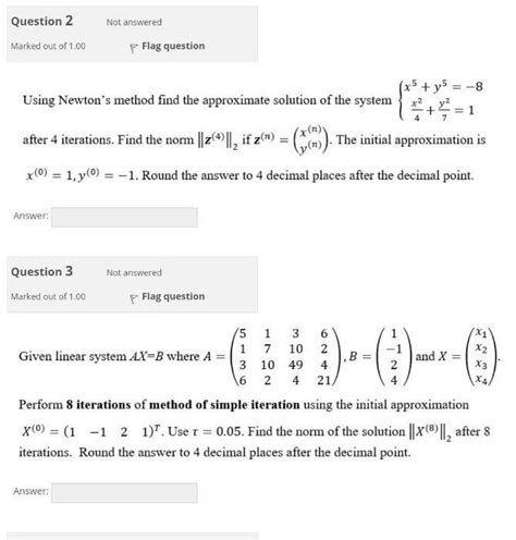 solved using newton s method find the approximate solution