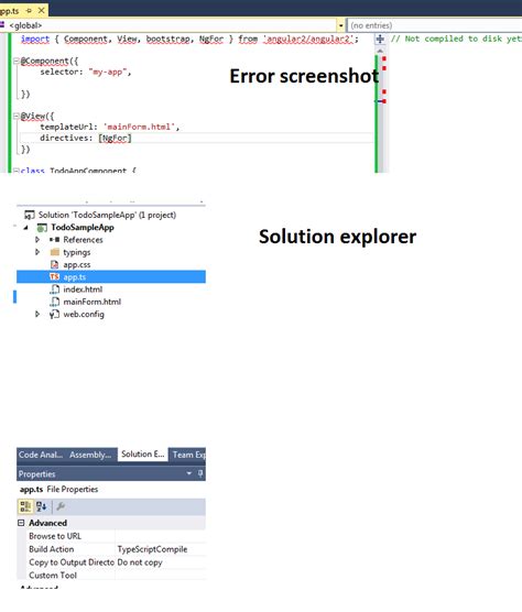 angularjs declaration or statement expected error when setting up typescript 1 4 and