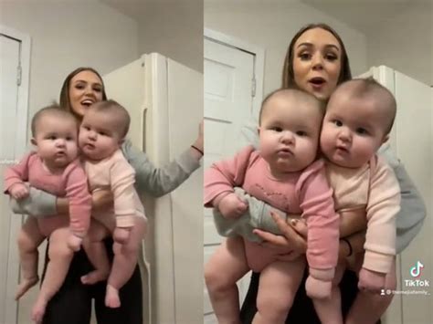 Tiny Mom Poses With Big Twin Girls Netizens Cant Believe They Are Her Daughters Watch Viral