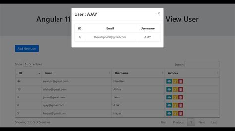 Angular 11 Crud Tutorial With Service View User YouTube