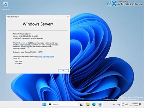 windows server 2025 build 26040 has a new install experience esx virtualization