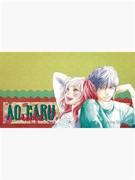 Pegatina Blue Spring Ride Cute Futaba X Kou Fanart De Shindouart