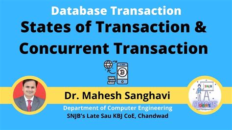 database transaction states concurrent transaction youtube