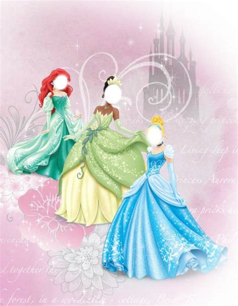 Ariel Tiana And Cinderella Disney Princess Montaje Fotografico Pixiz