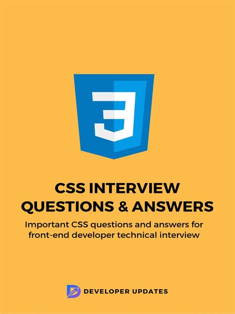 Css Interview Questions And Answers Pdf