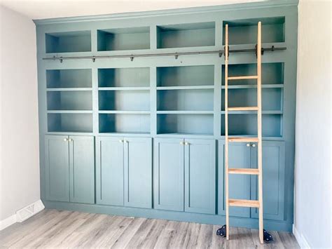 7 Diy Rolling Library Ladders You Can Build Today With Pictures House Grail