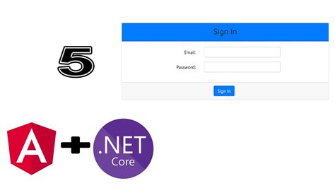 angular 8 with asp core tutorial part 5 login form youtube