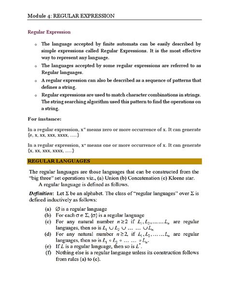 1 regular expression download free pdf regular expression string computer science