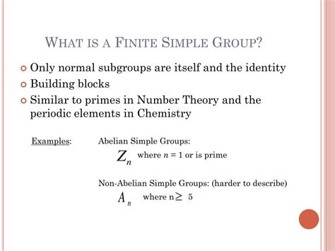 ppt finite simple groups powerpoint presentation free download id 6722693