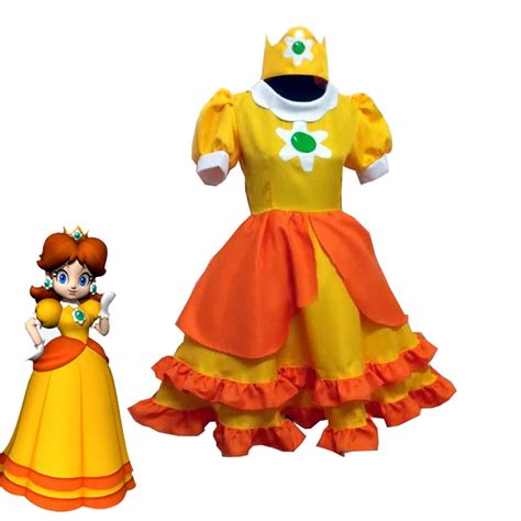 Princess Daisy Cosplay Costume From Super Mario Cospl