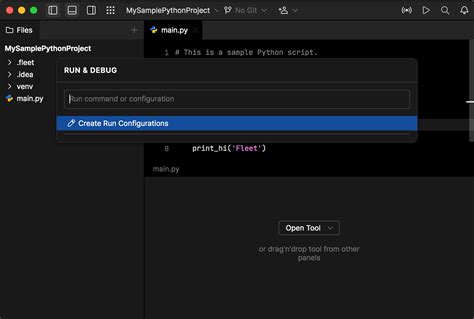 getting started with python jetbrains fleet