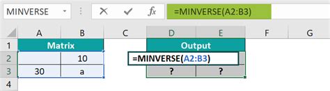 MINVERSE In Excel Formula Examples How To Use