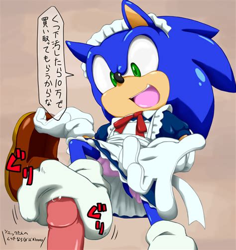Rule 34 Artist Request Blue Fur Crossdressing Feet Footjob Footwear Furry Hedgehog Maid Male