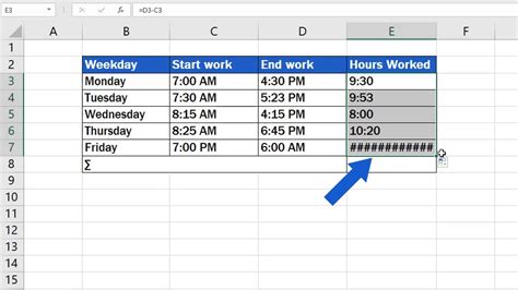 How To Calculate Hours Worked In Excel