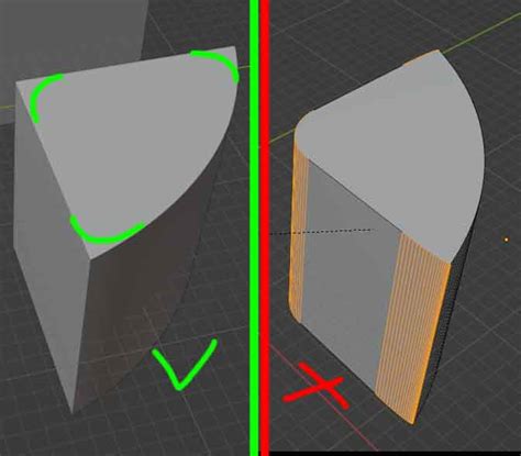How To Bevel Quarter Cylinder Only Vertical Edges Blender Stack