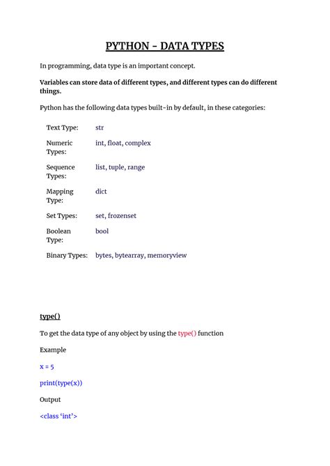 python datatypes 3 python data types in programming data type is an important concept