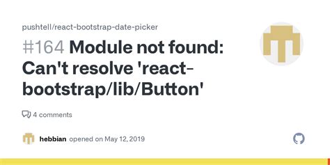Module Not Found Can T Resolve React Bootstrap Lib Button Issue