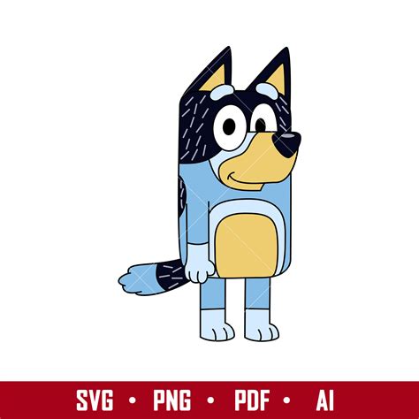 Bluey Dad Svg Bandit Dad Svg Bluey Svg Cartoon Svg Png P Inspire