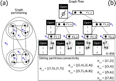 a an example of a graph partitioning b the information stored in download scientific diagram