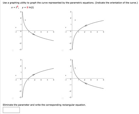 solved use a graphing utility to graph the curve represented