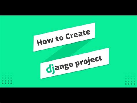 How To Create Django Project YouTube