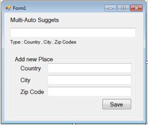 Multi Columns AutoComplete In A TextBox Using C And SQL Server