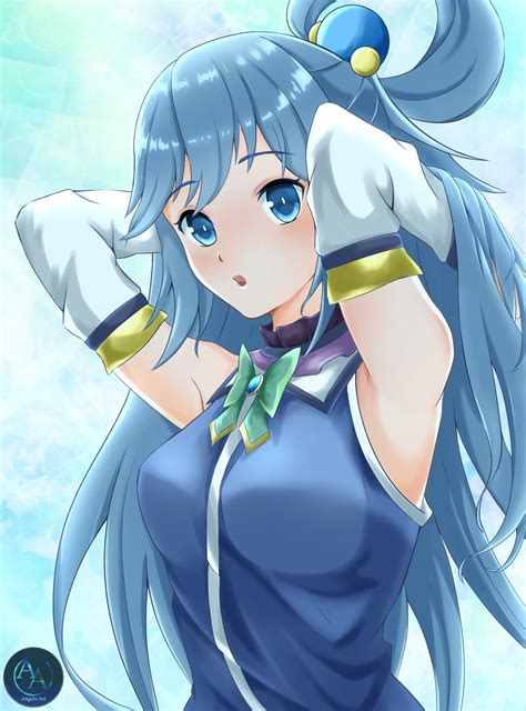 Aqua Konosuba Kono Subarashii Sekai Ni Shukufuku Wo Image By Tenshi San 3583736