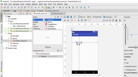 android kotlin beginner tutorial 3 introduction to textview youtube