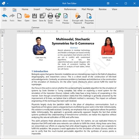 Watermarks In Rich Text Documents WinForms Controls DevExpress