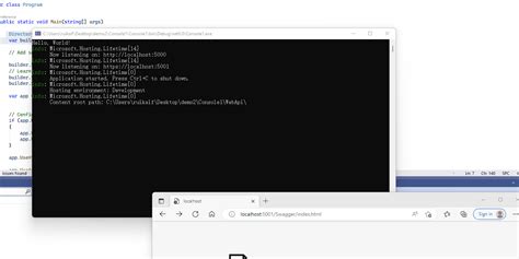 C Start Aspnet Core Web Api From A Console App Stack Overflow