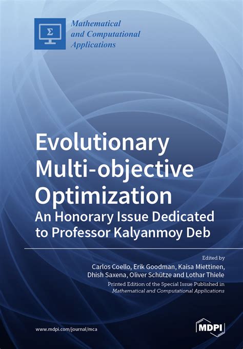 evolutionary multi objective optimization an honorary issue dedicated to professor kalyanmoy