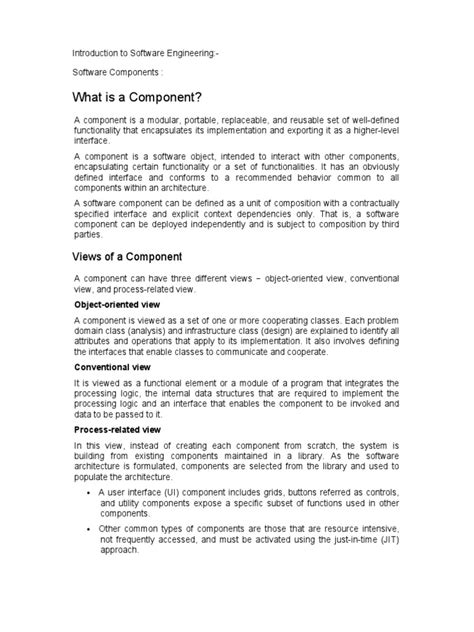 software engineering pdf component based software engineering