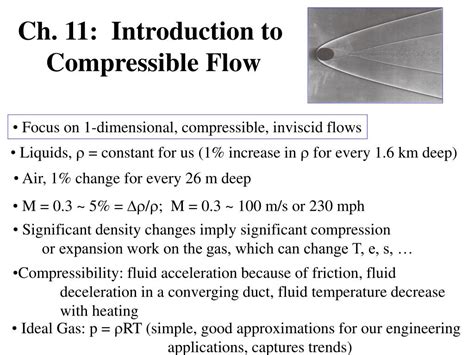 ppt ch 11 introduction to compressible flow powerpoint presentation id 3699258