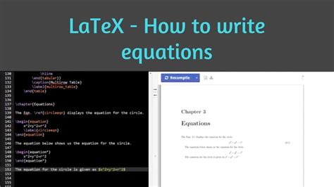 how to insert equations in latex inserting mathematical formulae in latex learn latex 07