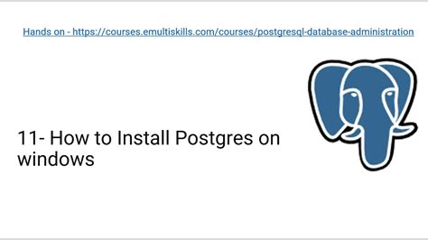 11 How To Install Postgres On Windows YouTube
