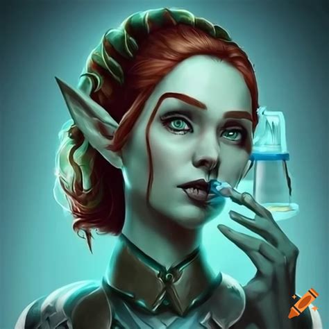 Female Elf Scientist With A Captivating Beauty On Craiyon