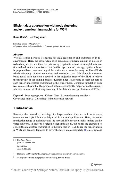 efficient data aggregation with node clustering and extreme learning machine for wsn request pdf